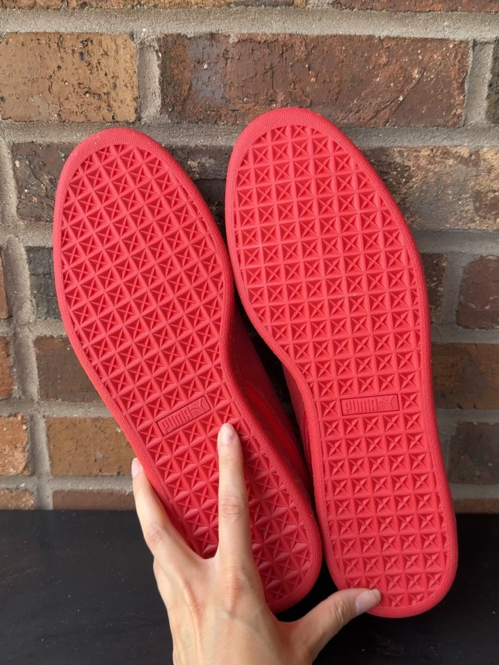 Puma | Shoes | Puma Red Suede Sneakers With Speckled Midsole New Wout ...